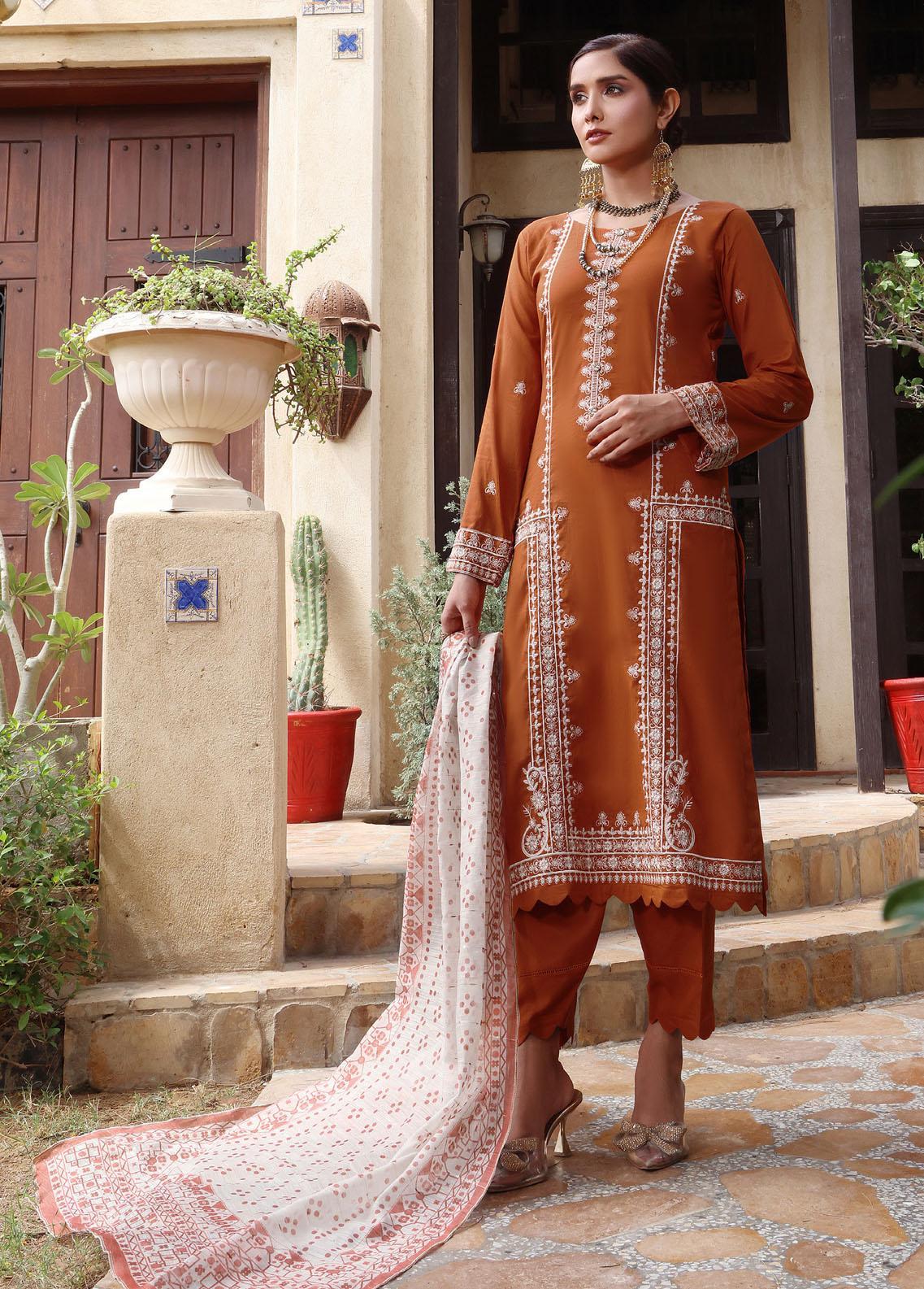 Fine Tex Embroidered Lawn Suits Unstitched 3 Piece FNT23-Z7 ZC-04 ...