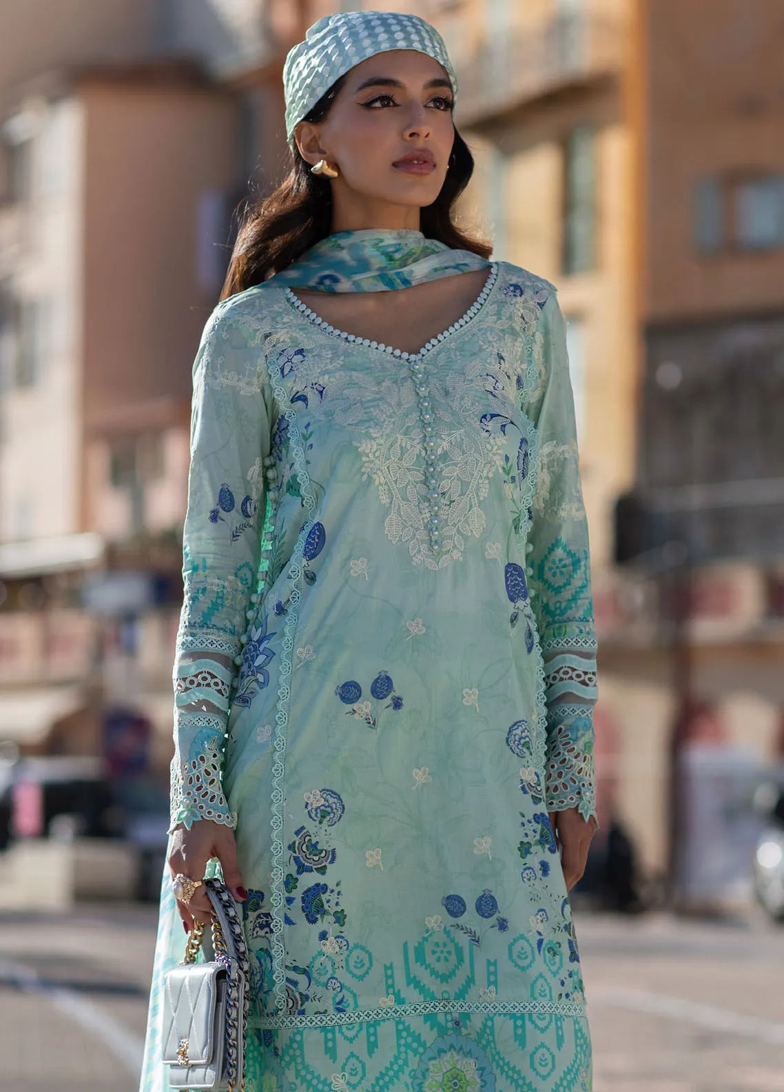 Zoha by Ansab Jahangir Embroidered Lawn Suit Unstitched 3 Piece ANJ25Z ...