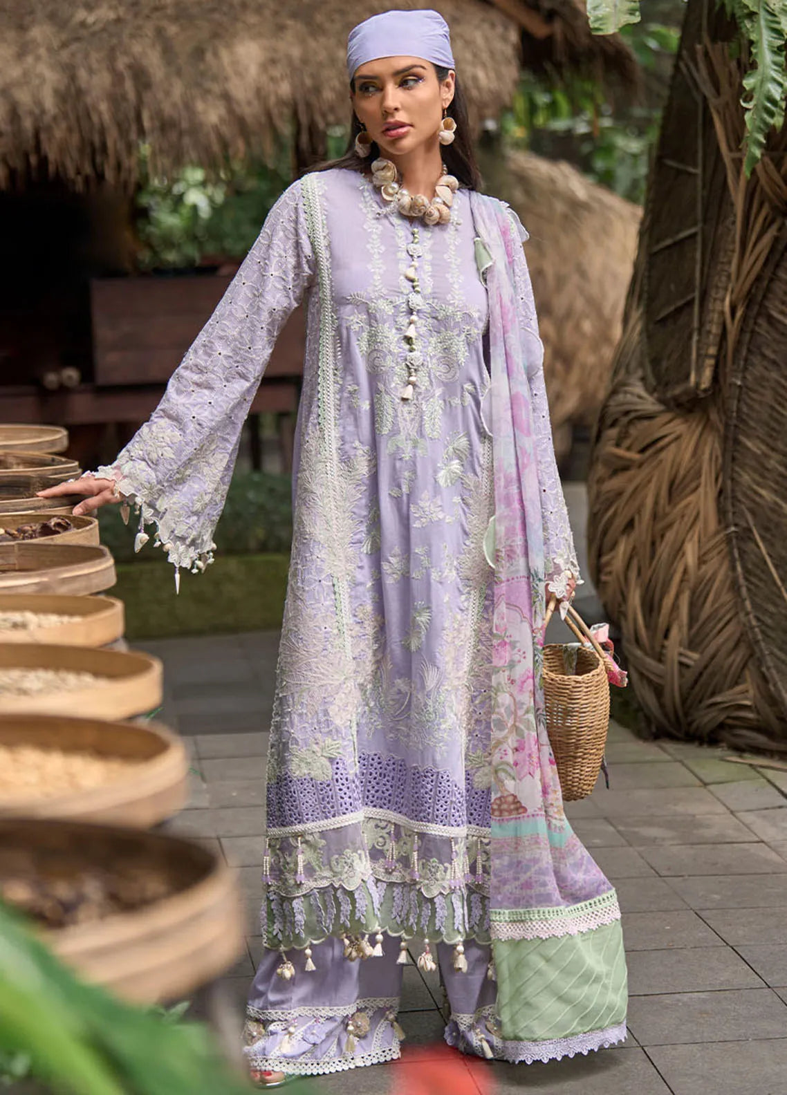 Zoha by Ansab Jahangir Embroidered Lawn Suits Unstitched 3 Piece ANJ24Z ...