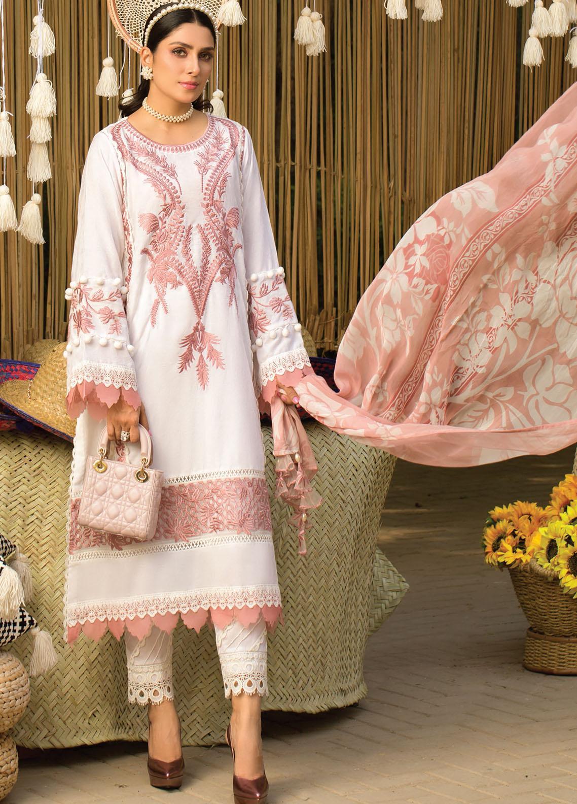 Zoha by Ansab Jahangir Embroidered Lawn Suits Unstitched 3 Piece ANJ21Z ...